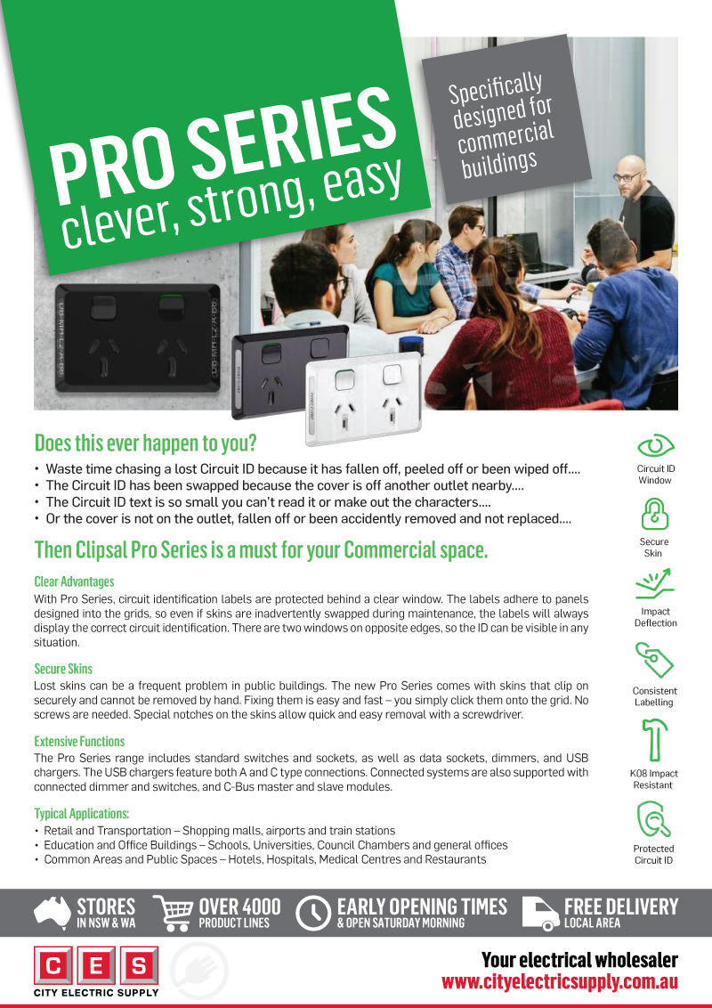 Clipsal Pro Series | City Electric Supply